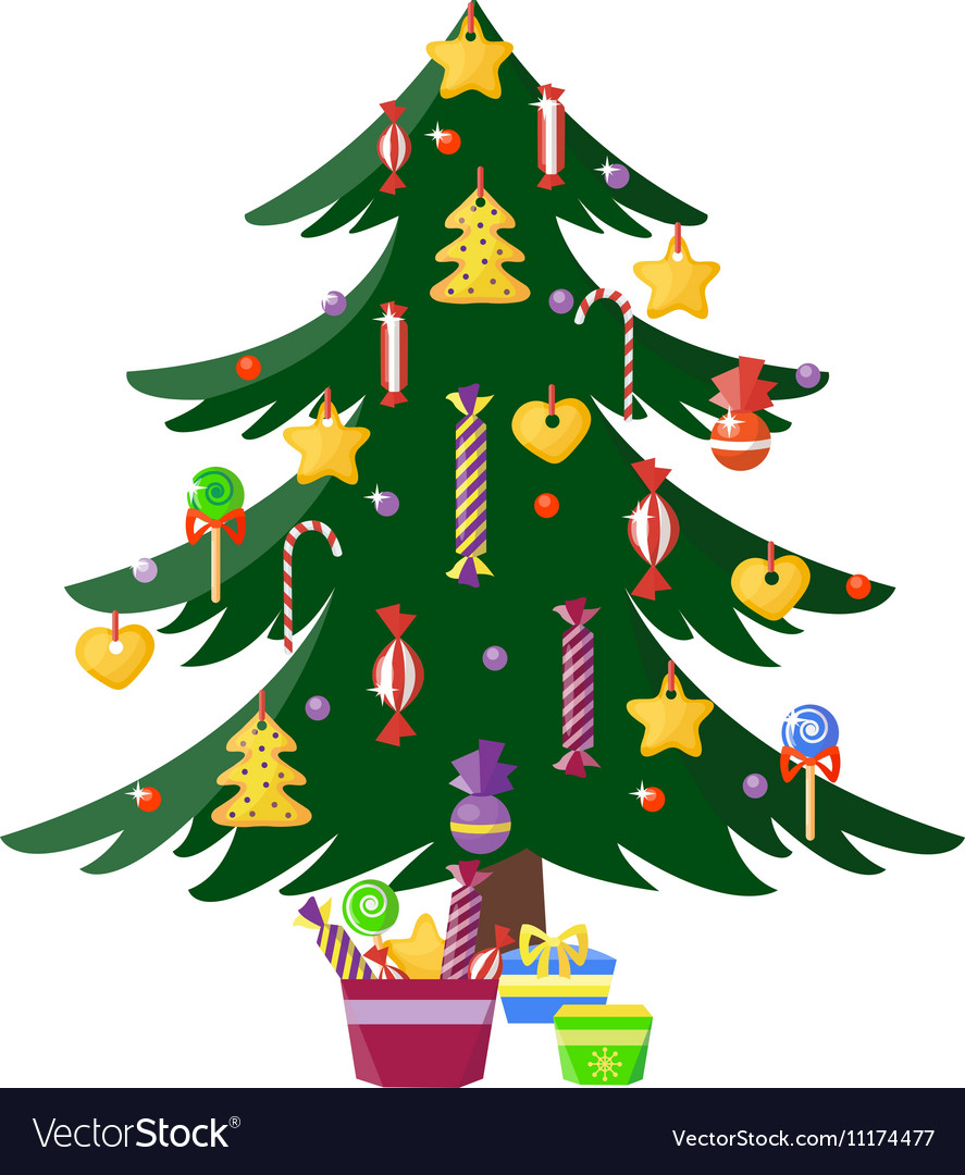 Christmas tree Royalty Free Vector Image - VectorStock