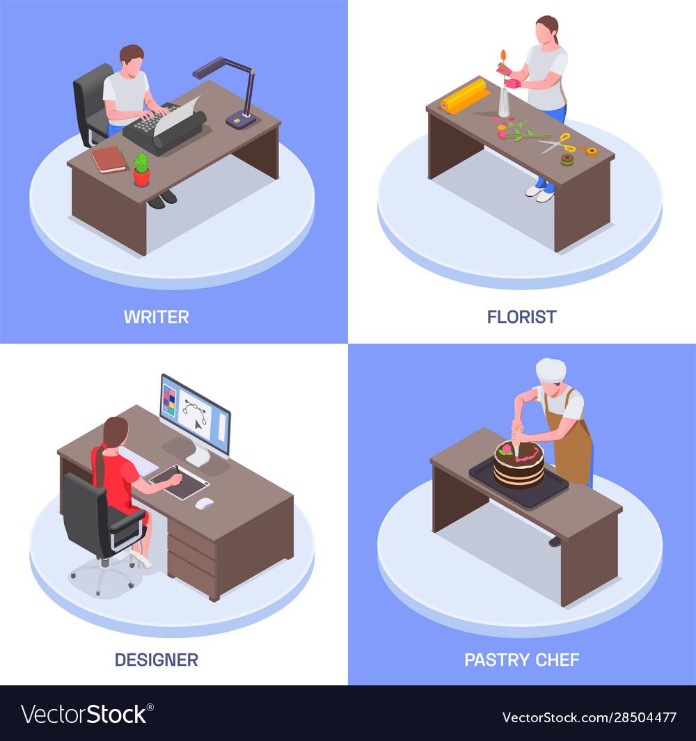 Creative professions design concept Royalty Free Vector