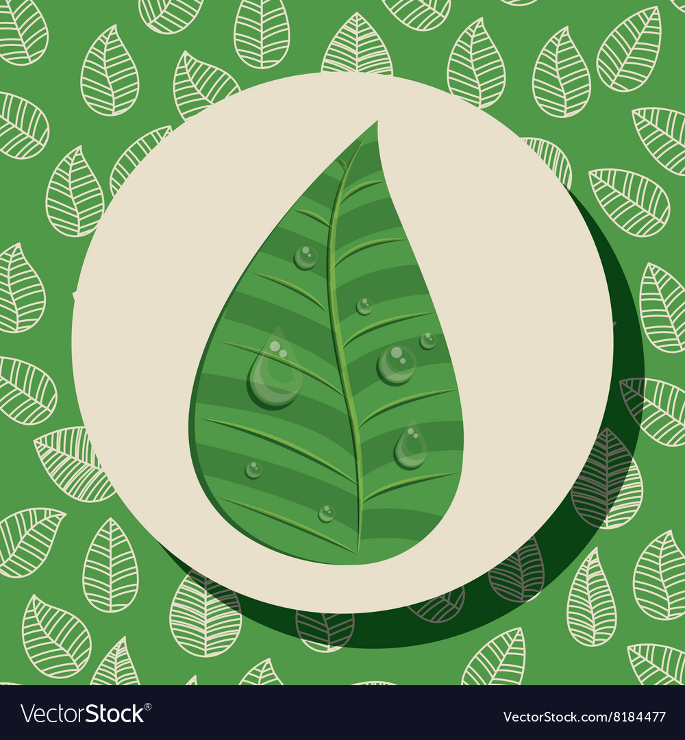 Leafs background design Royalty Free Vector Image
