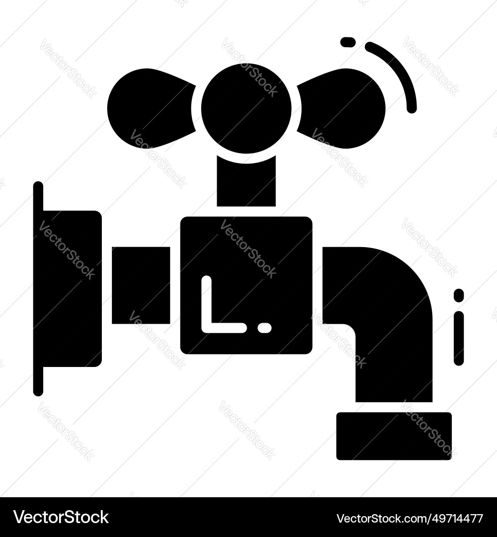 Tap trendy icon flat style isolated on white Vector Image