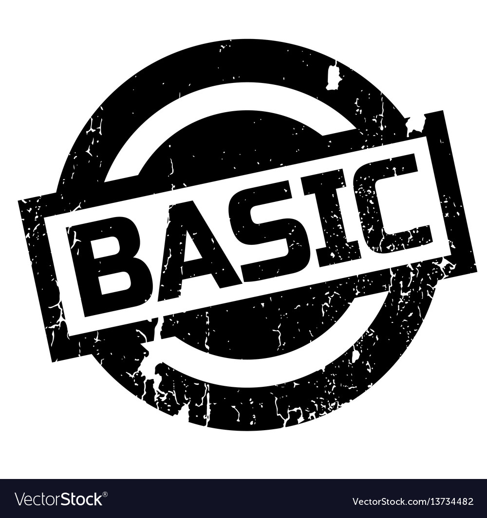 Basic rubber stamp Royalty Free Vector Image - VectorStock