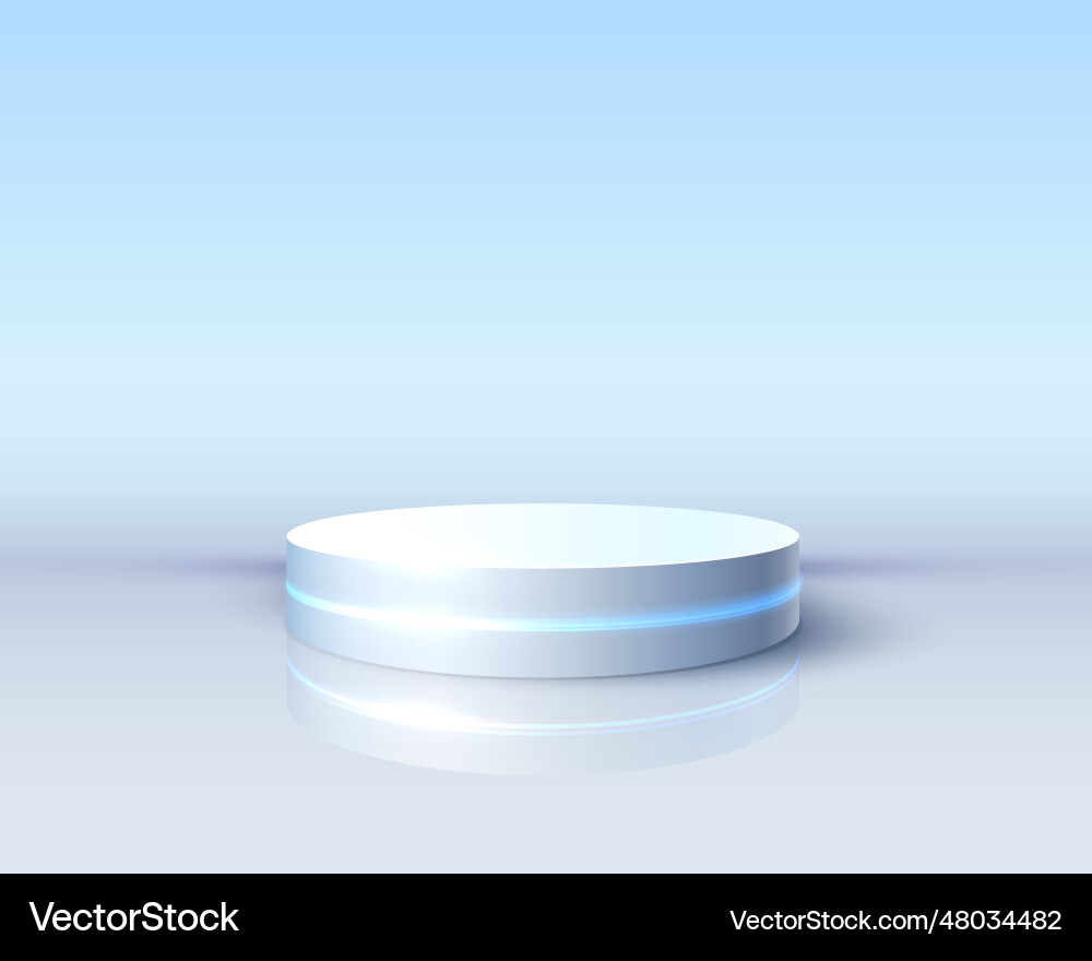 Blue winners podium for business concepts Vector Image