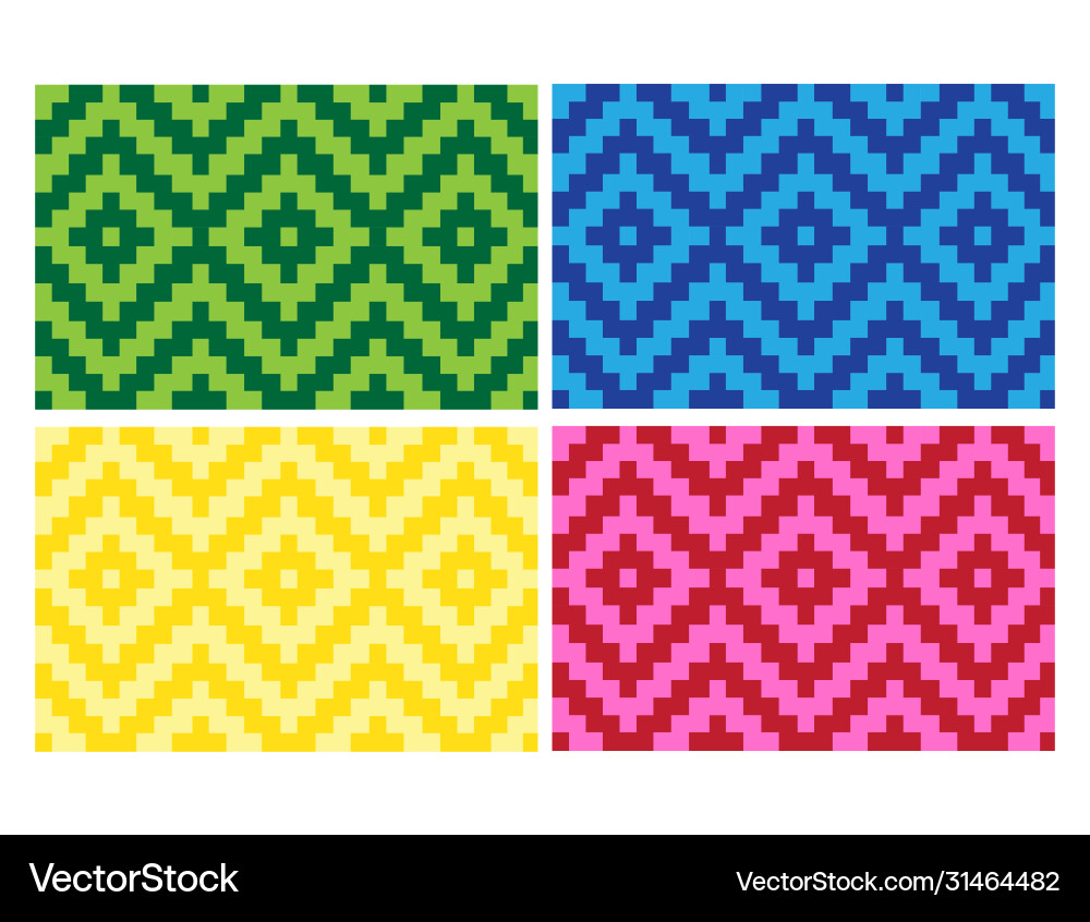 Flat colorful beautiful decorative ethnic woven Vector Image
