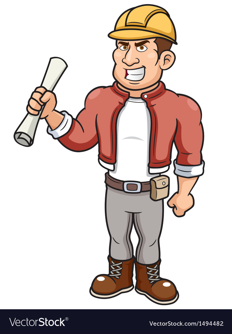 Man architect Royalty Free Vector Image - VectorStock