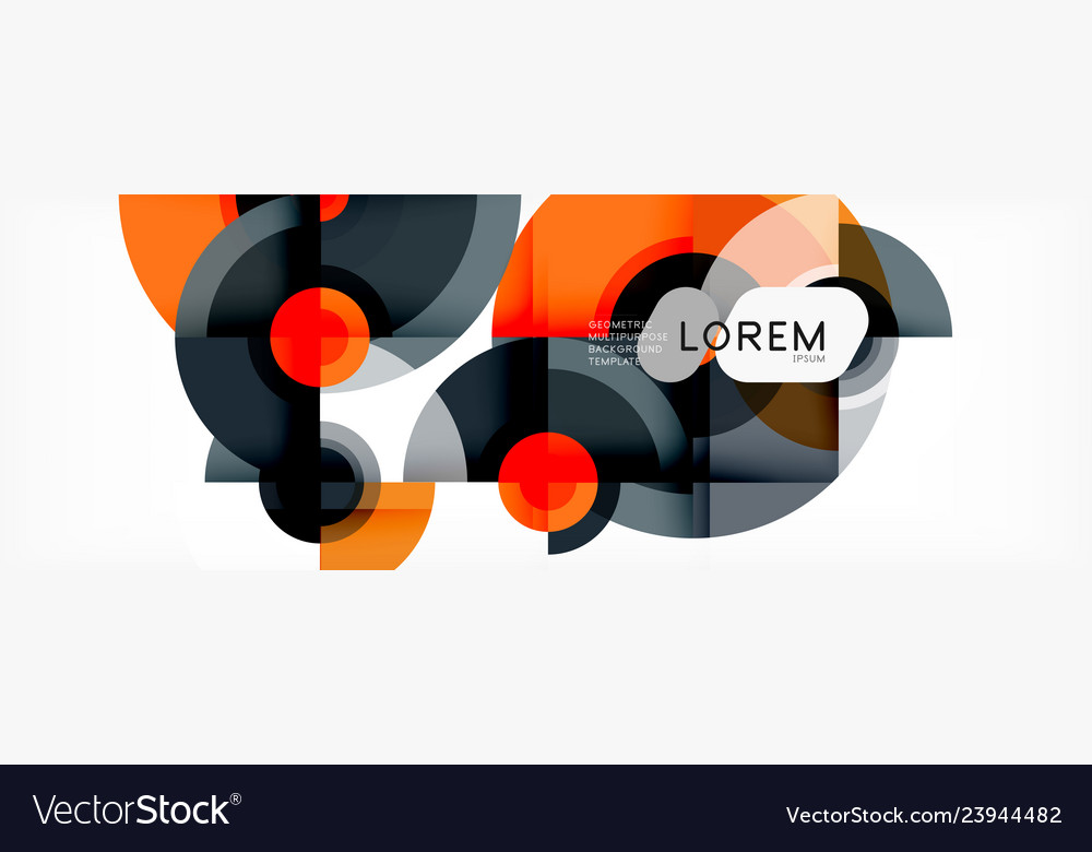Modern circle background Royalty Free Vector Image