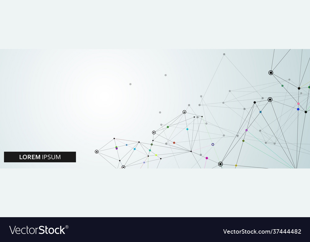 Network dot line background wireless connection Vector Image
