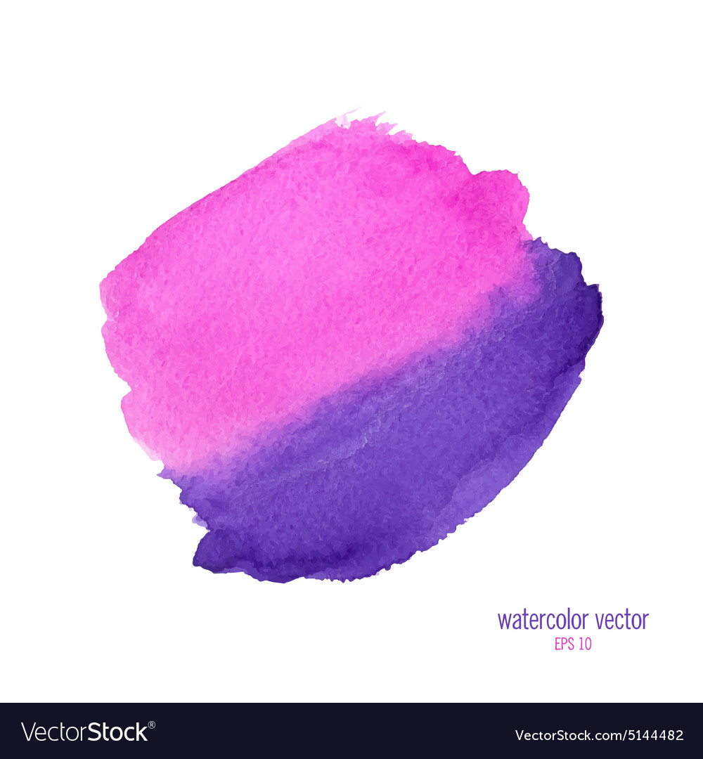 Pink purple watercolor circle Royalty Free Vector Image