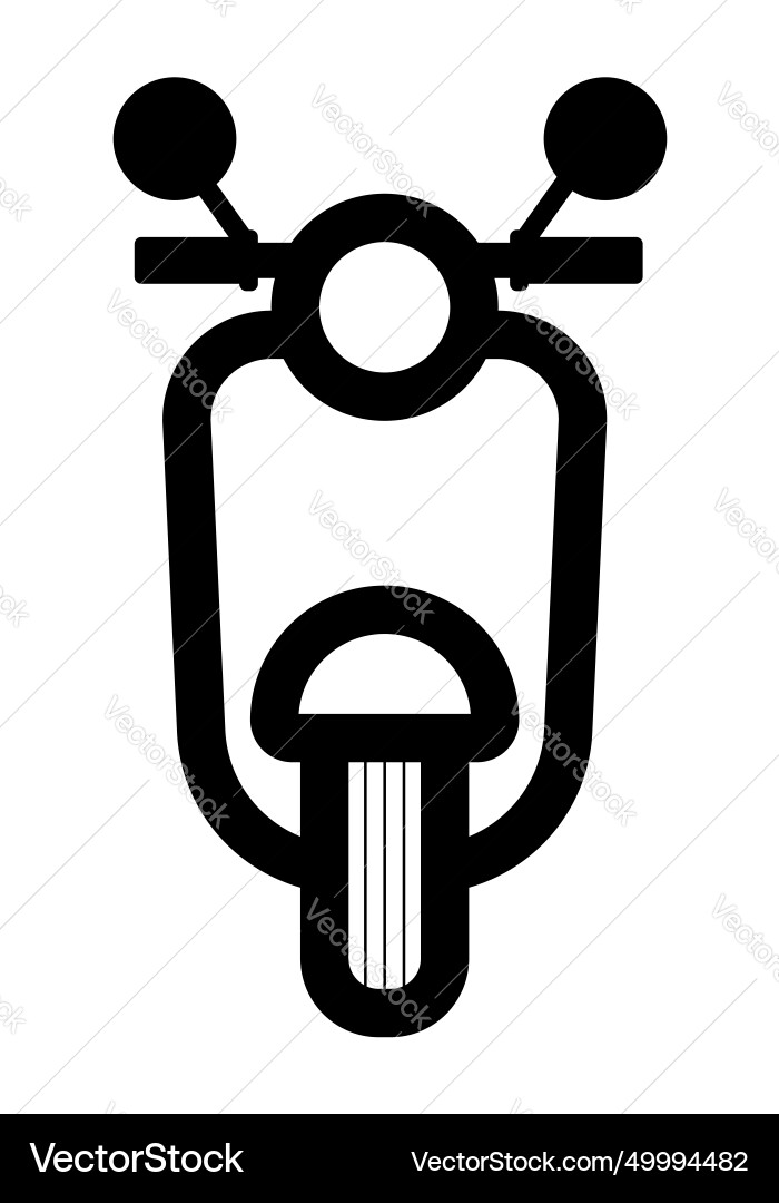 Scooter bike icon symbol flat Royalty Free Vector Image