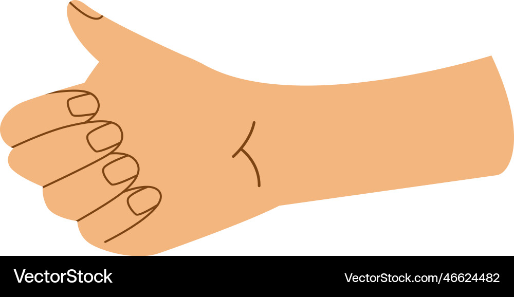 Thumb up sign Royalty Free Vector Image - VectorStock