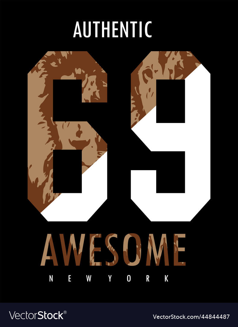Awesome Typography For T Shirt Design Premium Vector Image