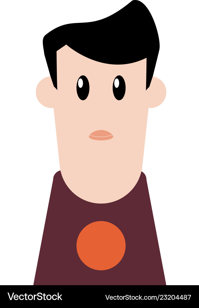 Boy cartoon profile Royalty Free Vector Image - VectorStock