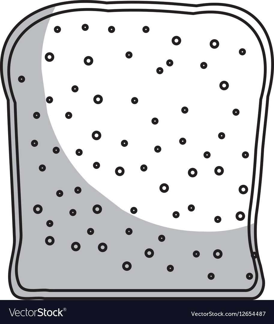 Bread slice icon image Royalty Free Vector Image