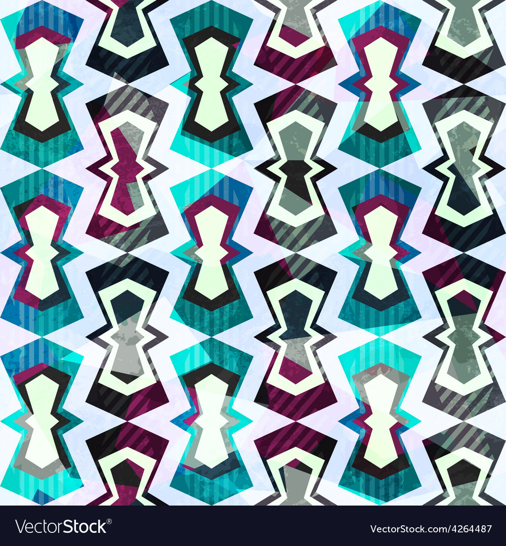 Gothic seamless pattern with grunge effect Vector Image