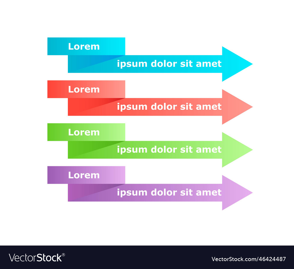Info arrows concept Royalty Free Vector Image - VectorStock