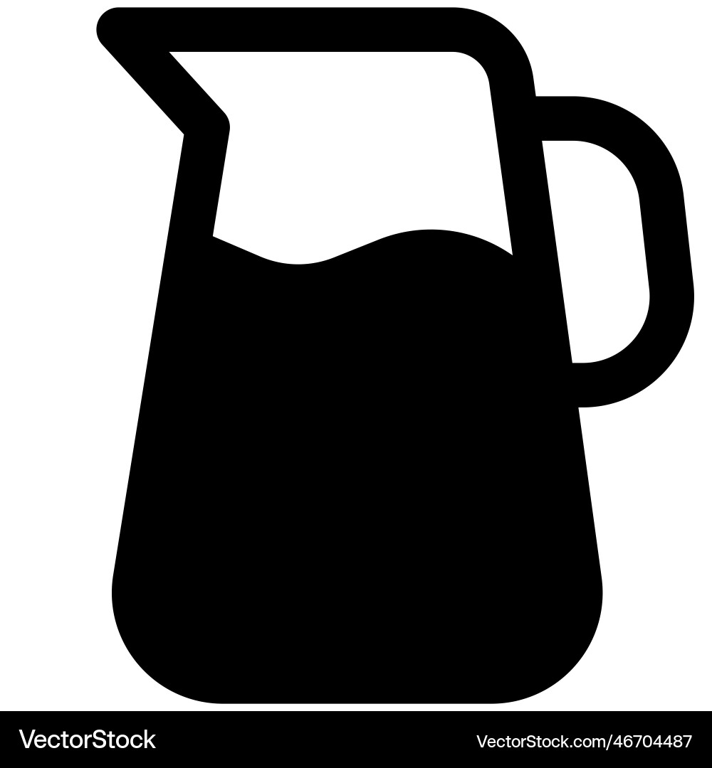 Large pitcher for storing and pouring liquids Vector Image