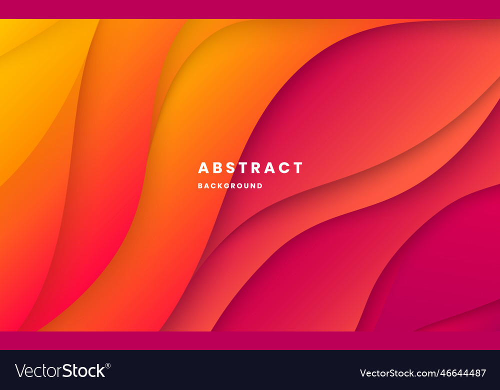 Red and orange gradient background dynamic wavy Vector Image