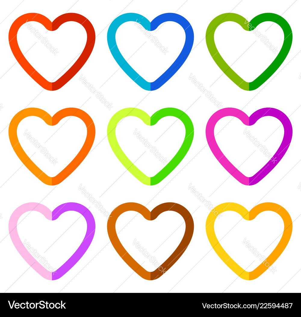 Stock with heart motif shape Royalty Free Vector Image
