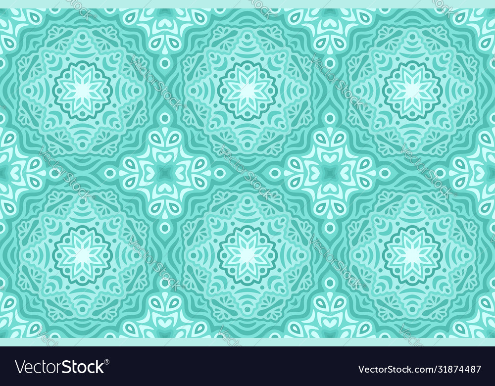 Winter web background with blue seamless pattern Vector Image
