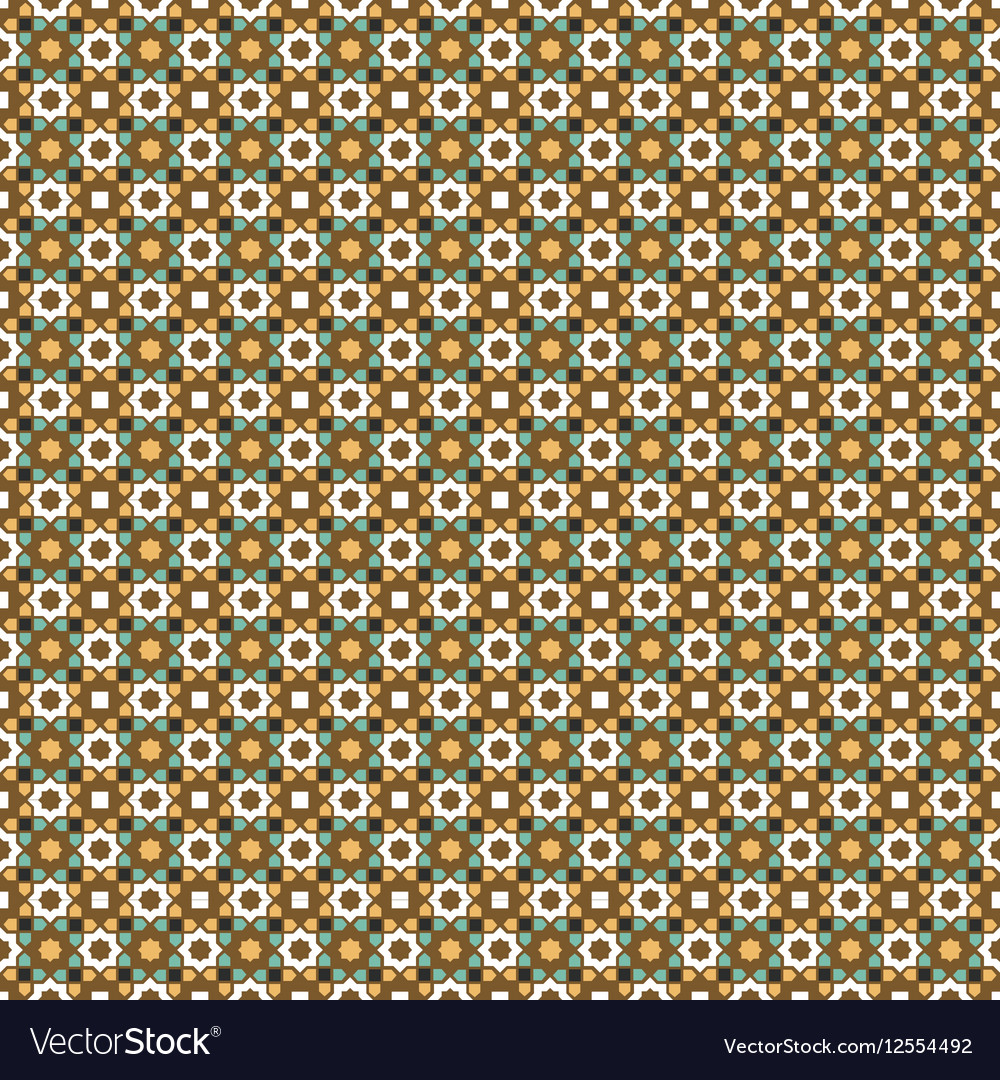 Arabic seamless pattern background abstract Vector Image