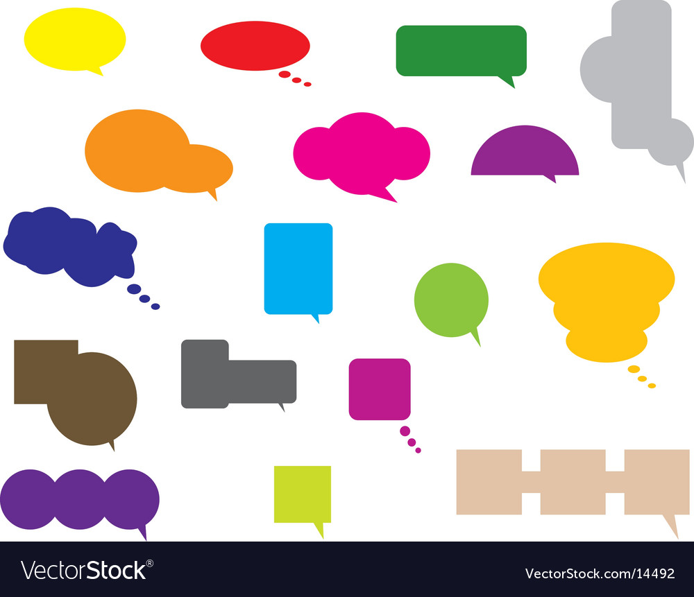 Conversation bubbles Royalty Free Vector Image