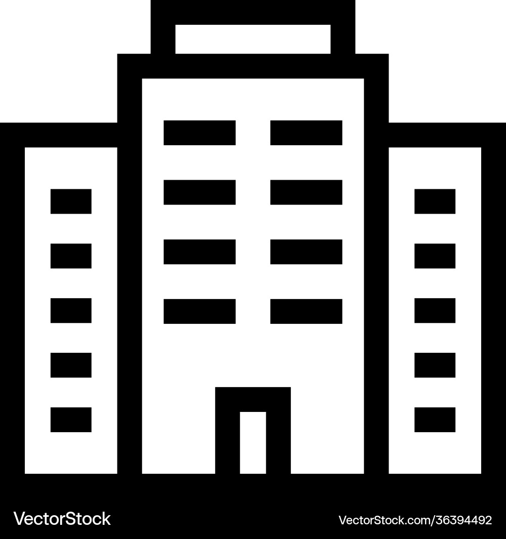 Office icon or logo isolated sign symbol Vector Image