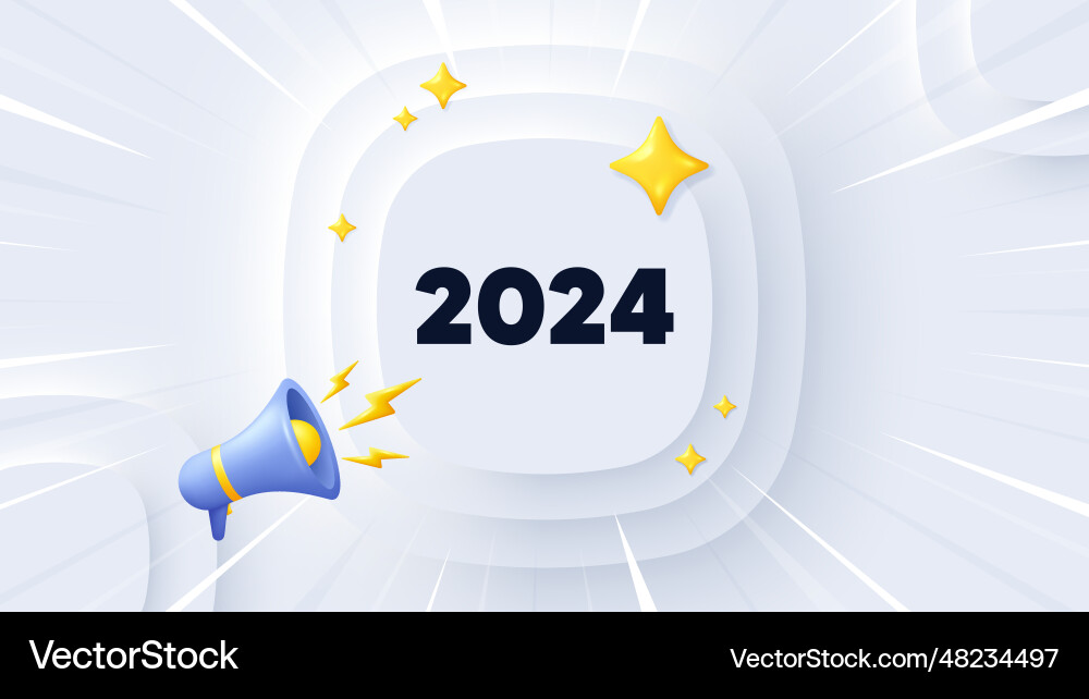 2024 year icon event schedule annual date Vector Image