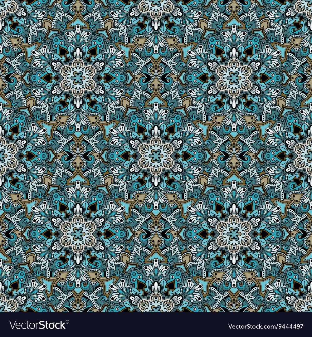 Boho flower pattern Royalty Free Vector Image - VectorStock