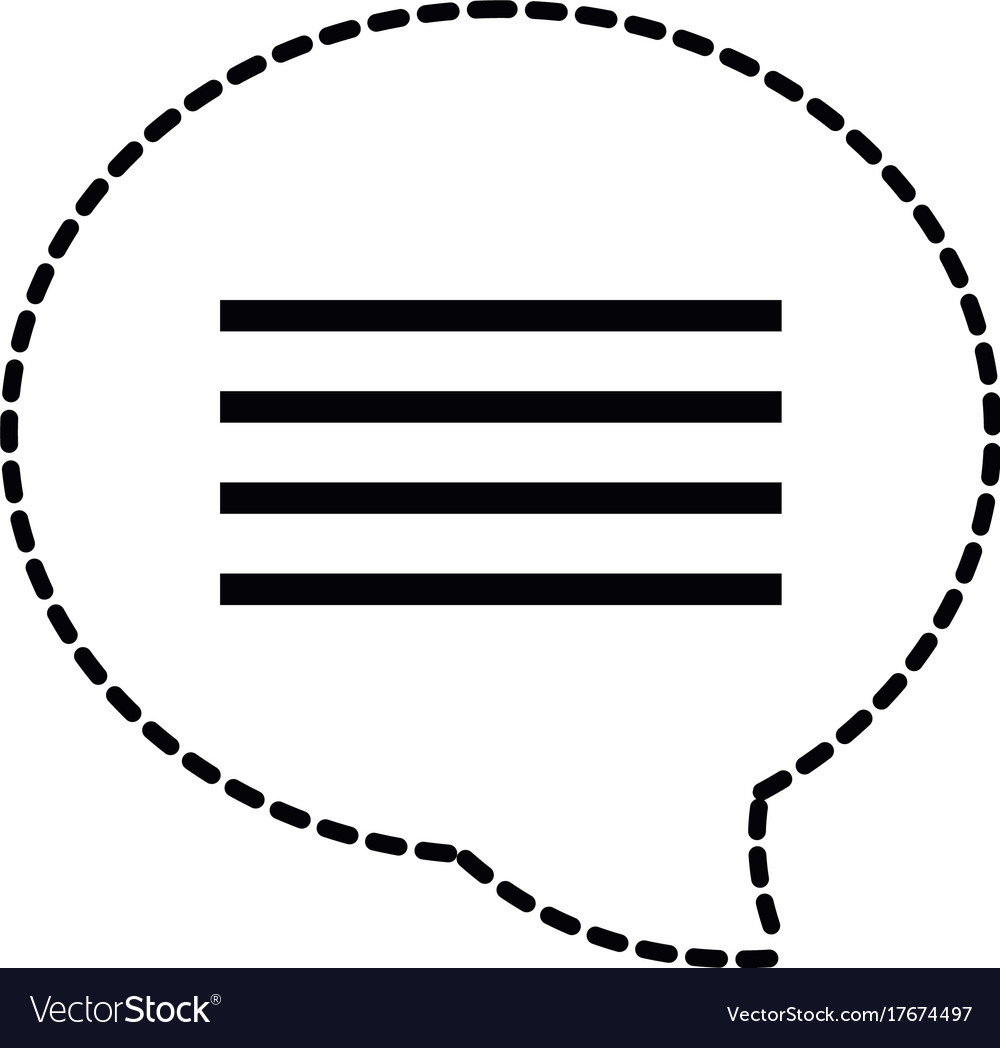 Chat bubble sticker Royalty Free Vector Image - VectorStock
