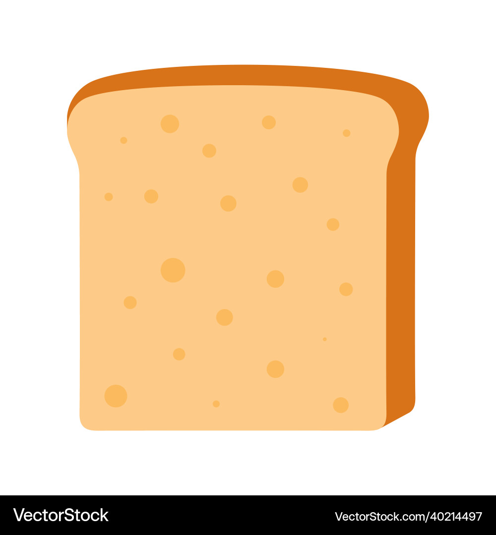 Delicious toast bread icon white toast bread Vector Image