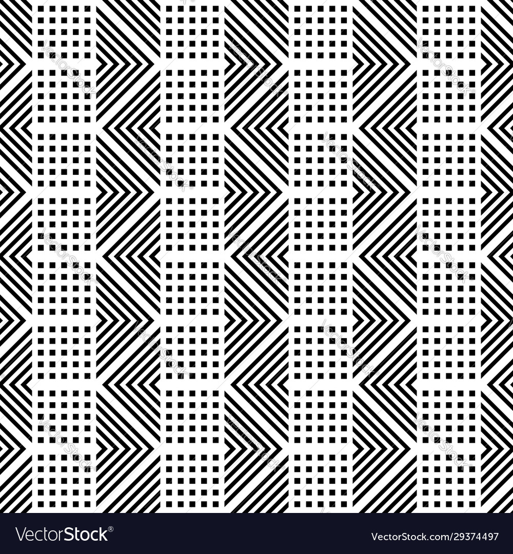 Design seamless monochrome grid pattern Royalty Free Vector
