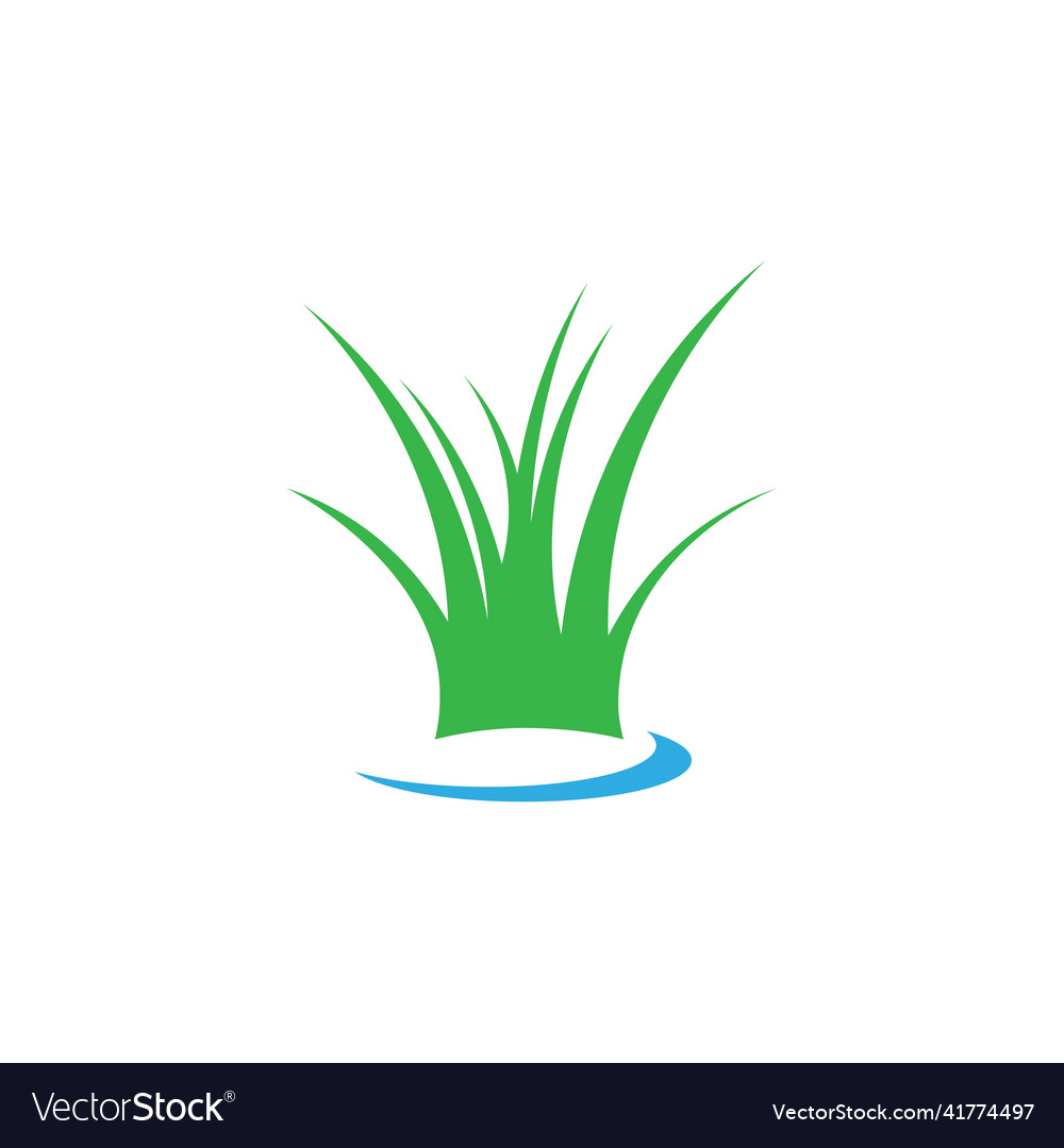 Grass logo Royalty Free Vector Image - VectorStock
