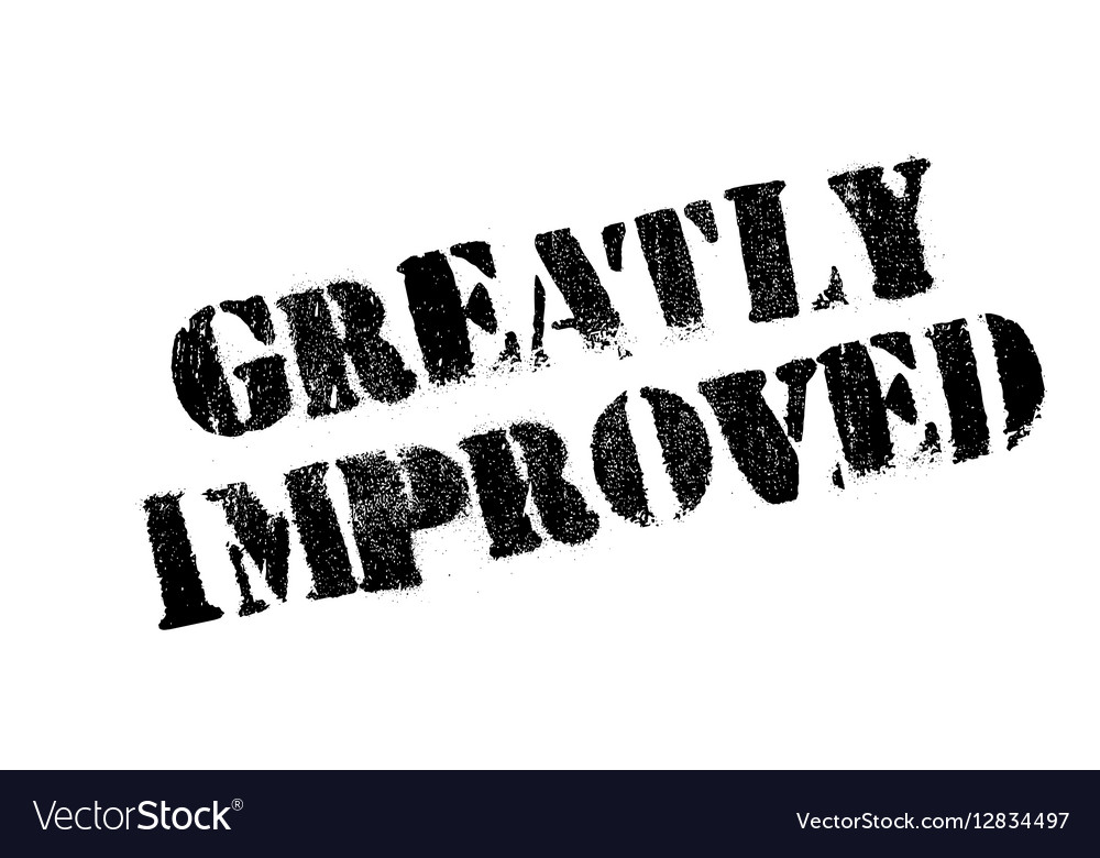 Greatly improved rubber stamp Royalty Free Vector Image