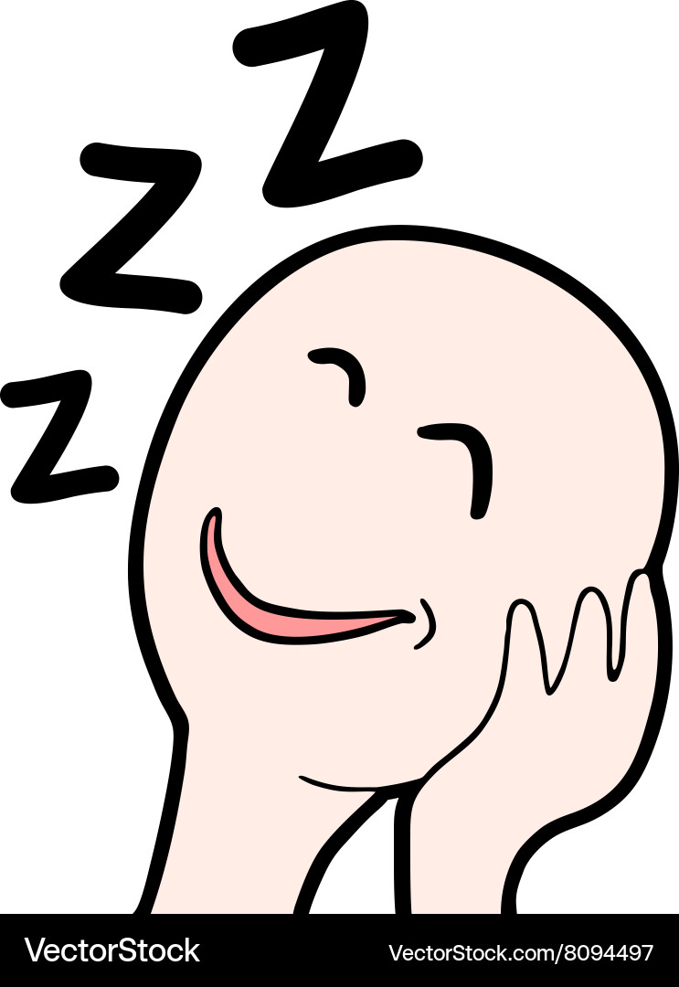 Happy sleep Royalty Free Vector Image - VectorStock