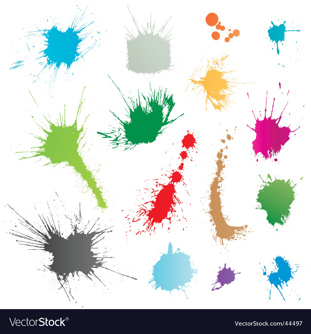 Ink splatter Royalty Free Vector Image - VectorStock