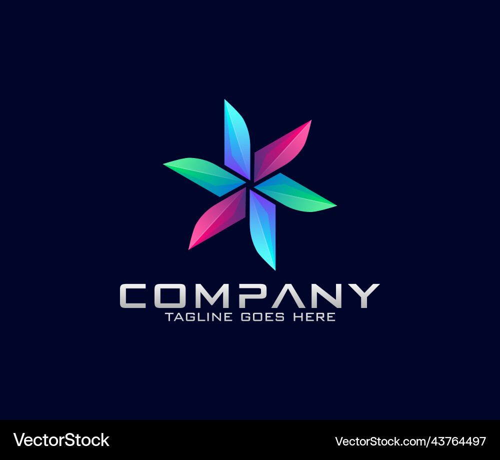 Modern spinning turbine logo designs Royalty Free Vector
