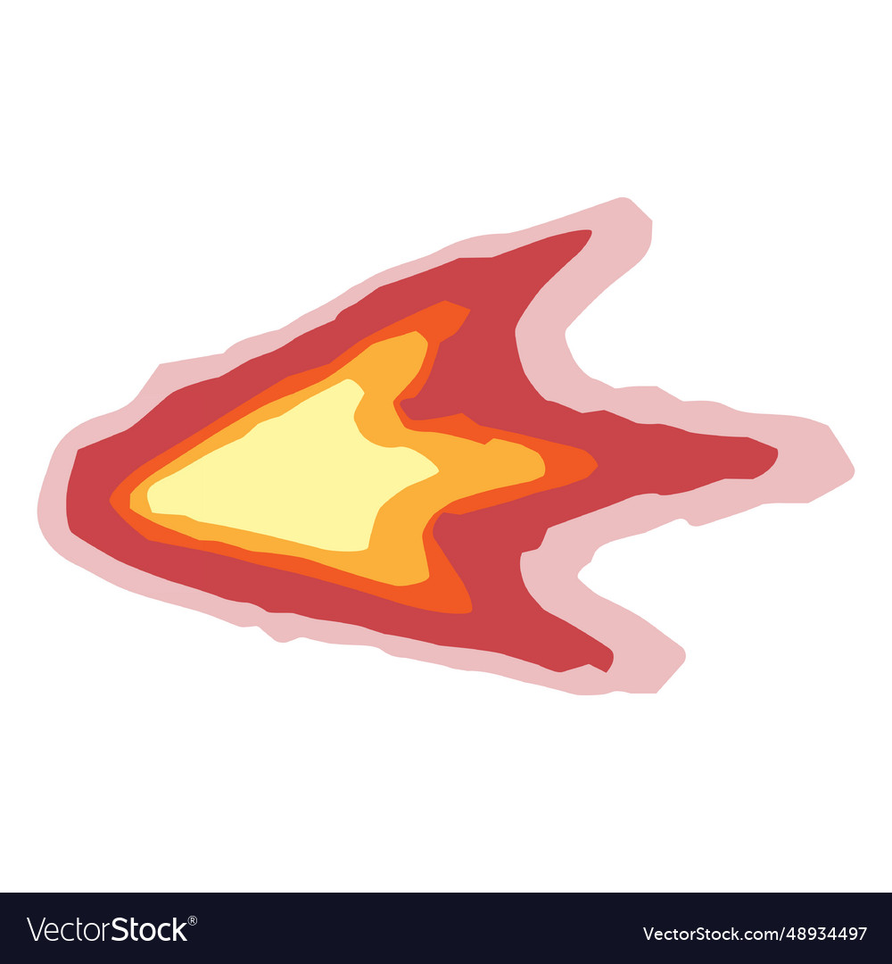 Muzzle flash fire light Royalty Free Vector Image