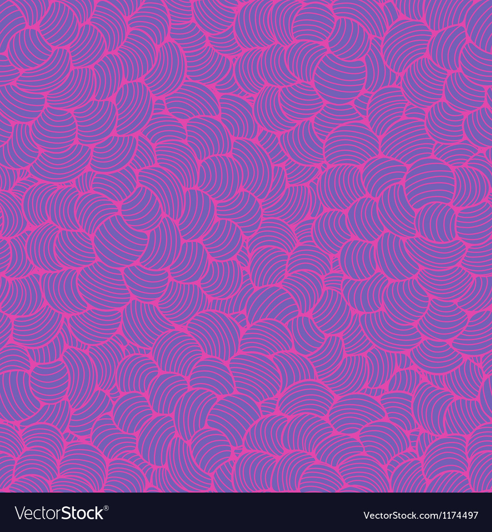 Seamless abstract wave hand-drawn pattern Vector Image