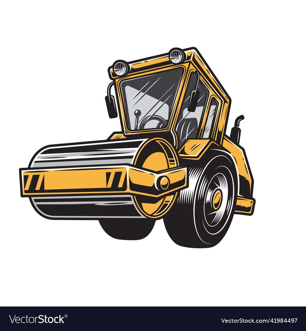 Steamroller Royalty Free Vector Image - VectorStock