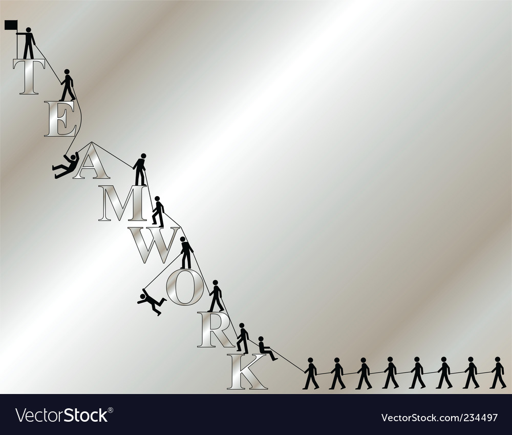 Teamwork Royalty Free Vector Image - VectorStock