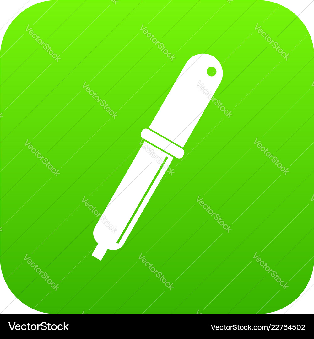 Color picker pipette icon digital green Royalty Free Vector