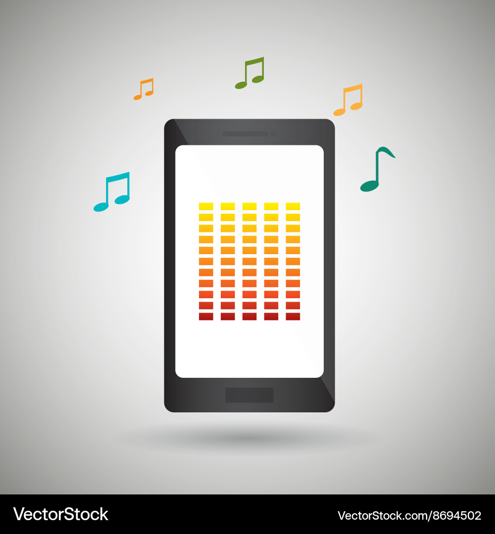 Digital sound design Royalty Free Vector Image