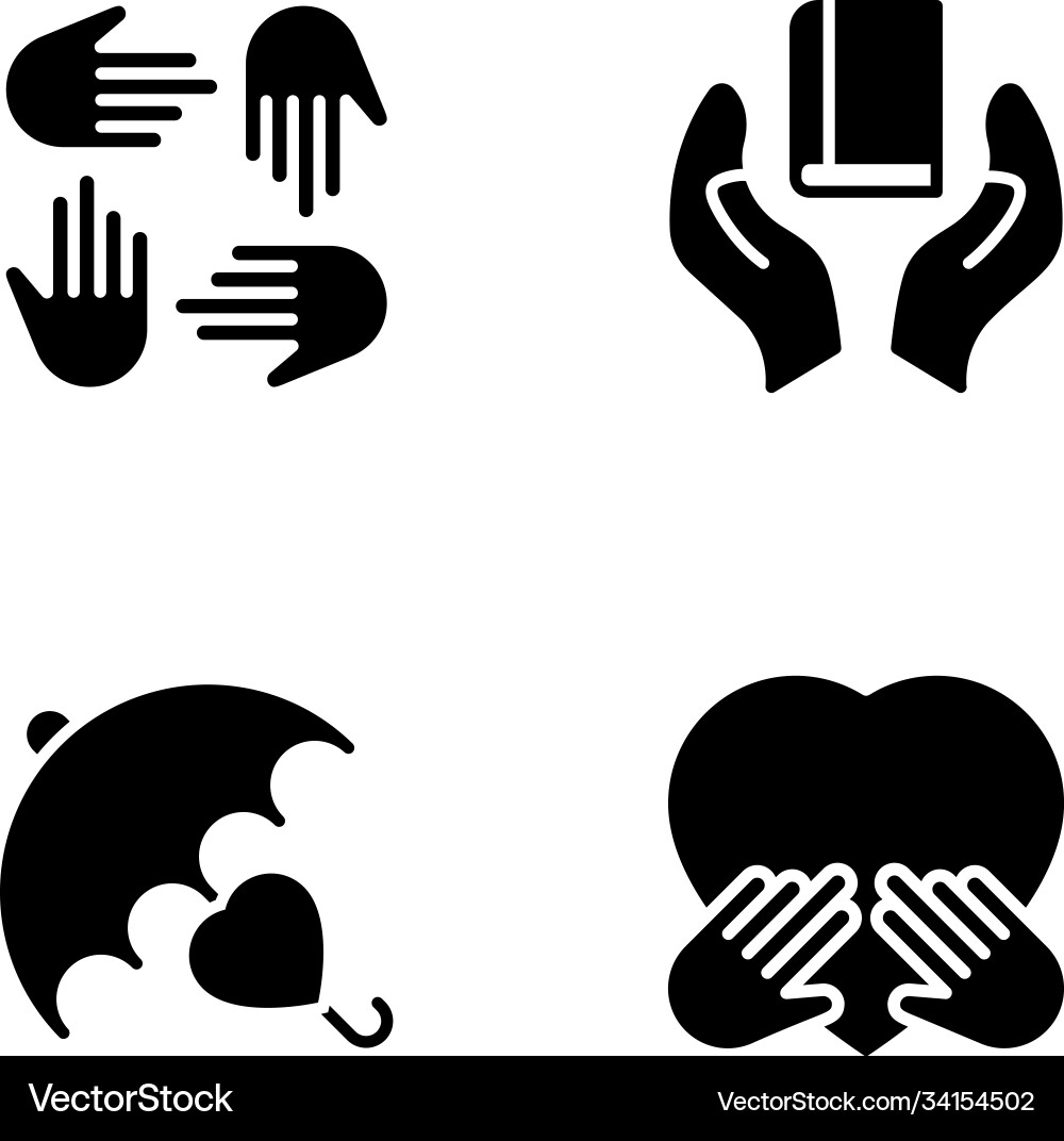 Donation icons set Royalty Free Vector Image - VectorStock