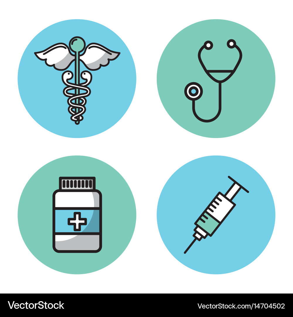 Healthcare related icons image Royalty Free Vector Image