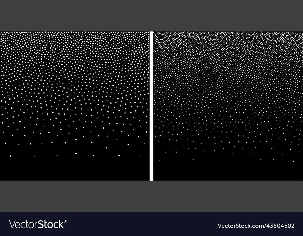 White halftone circle dots gradient background set
