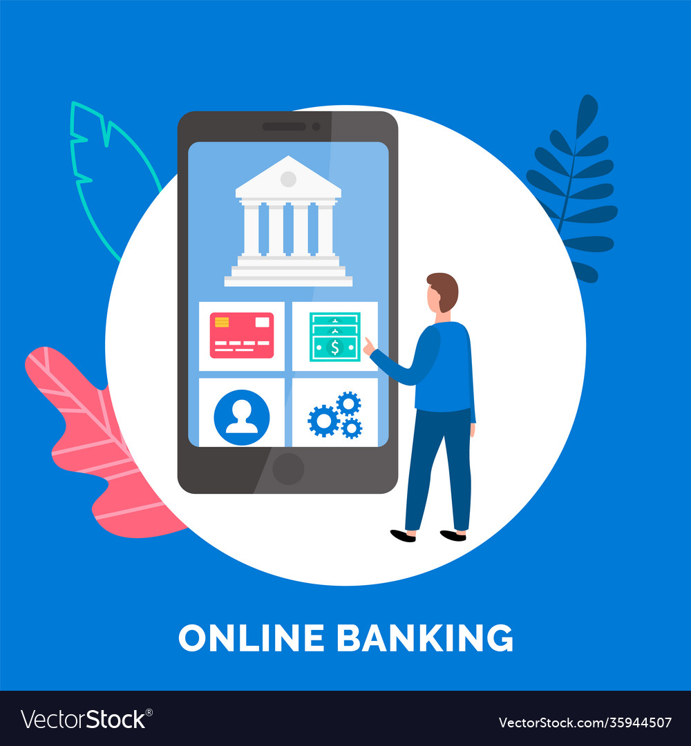 Business application layout program for online Vector Image