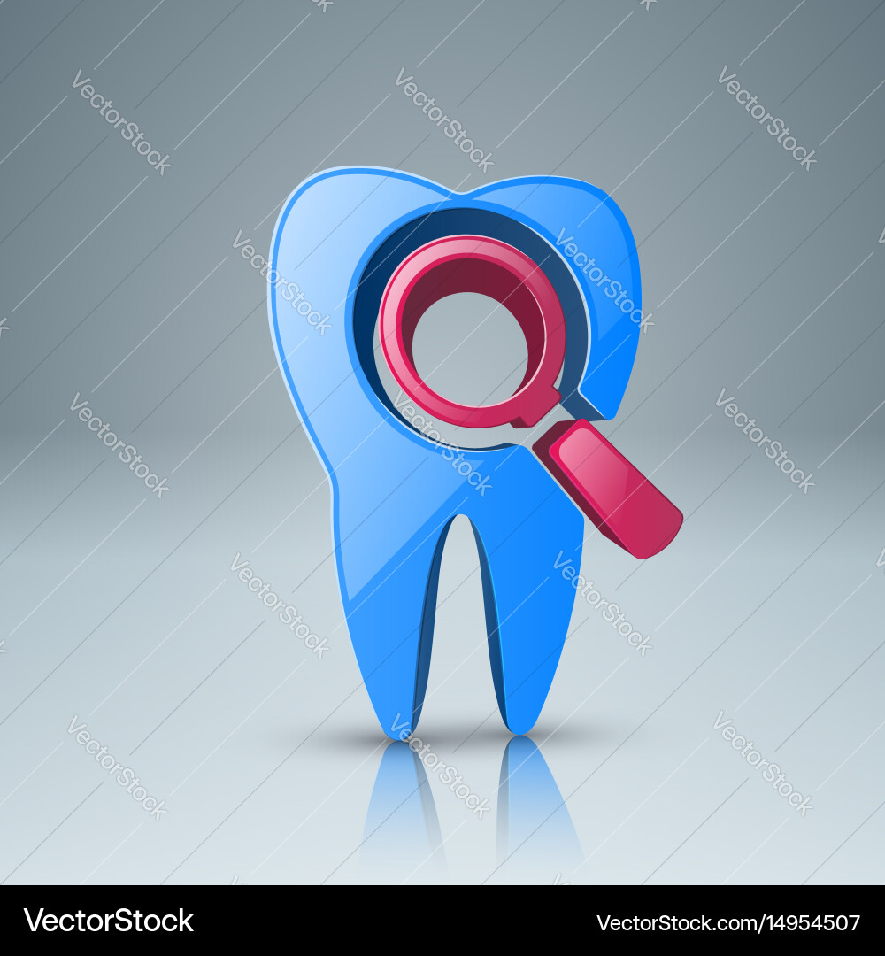 Business infographics tooth icon Royalty Free Vector Image