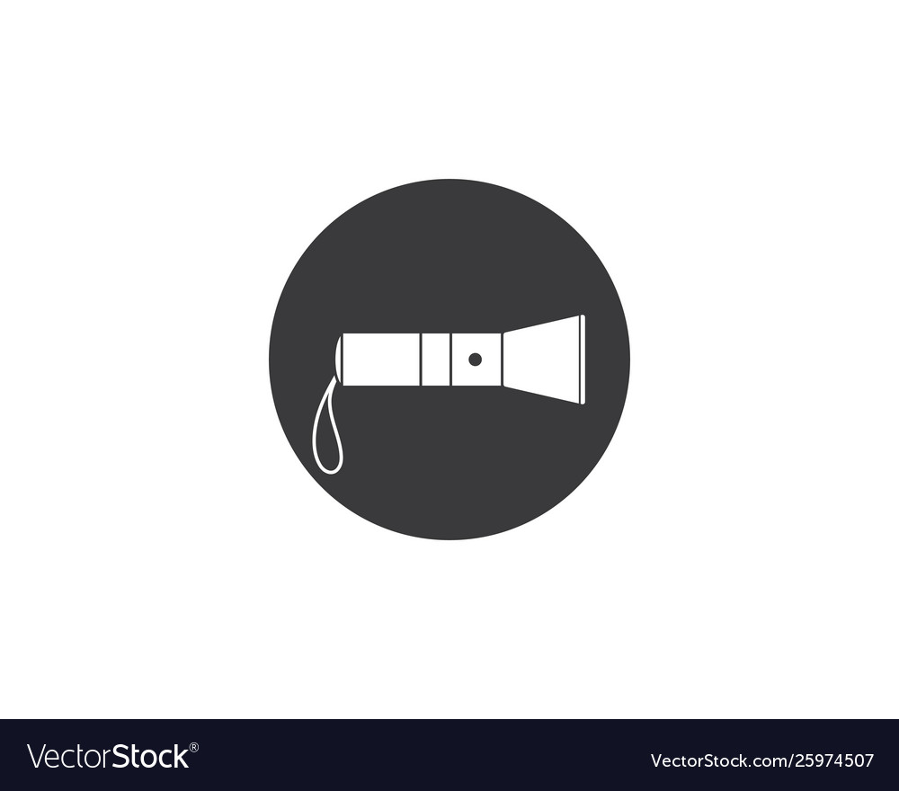 Flashlight logo Royalty Free Vector Image - VectorStock
