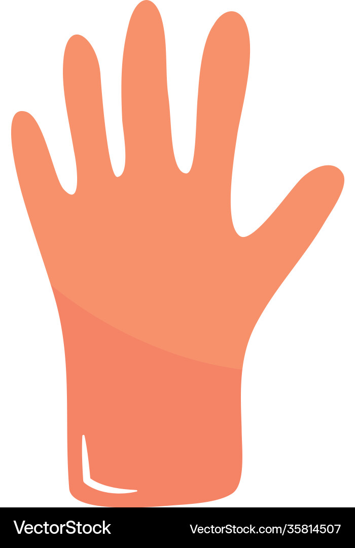 Rubber glove icon colorful design Royalty Free Vector Image