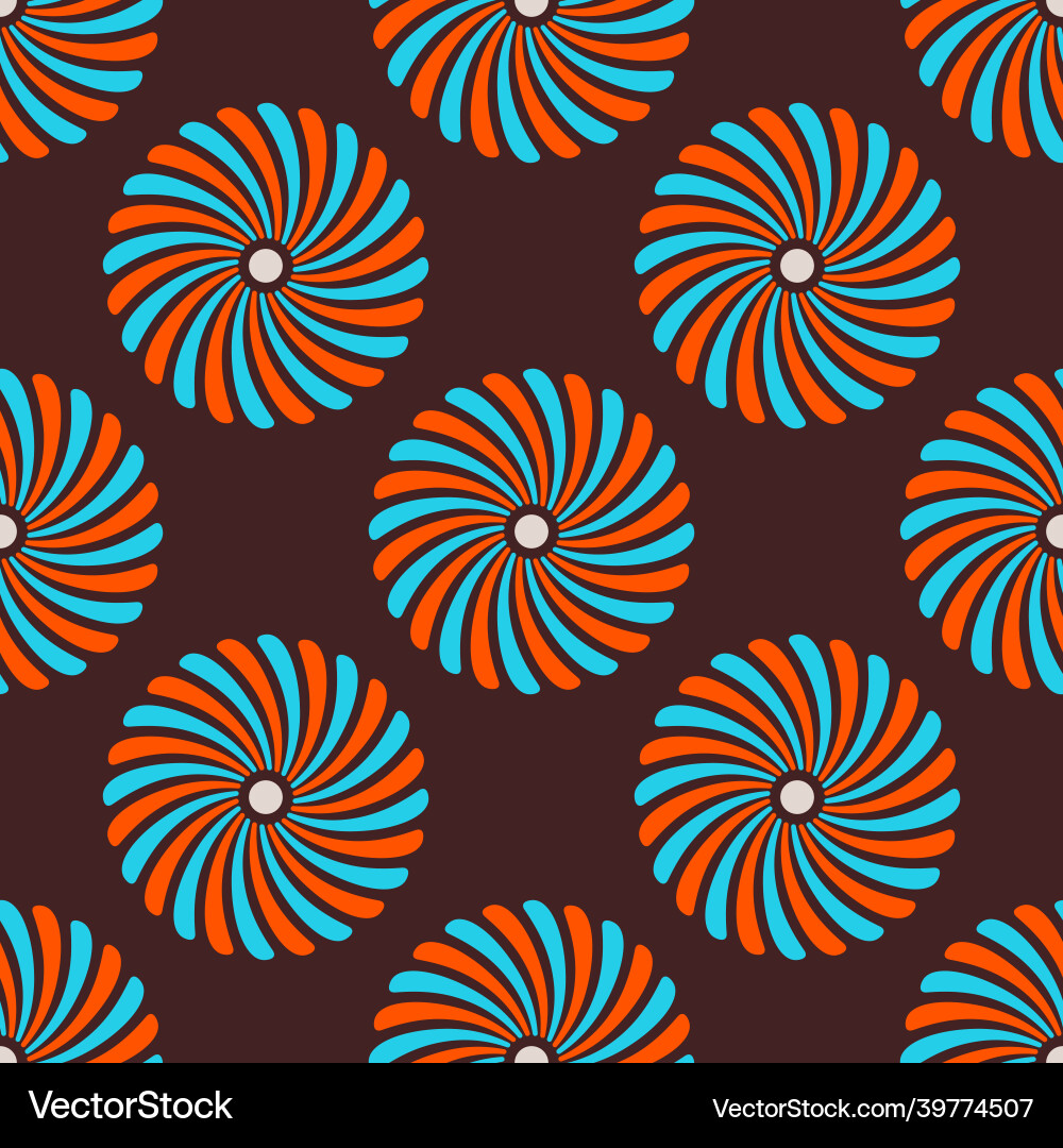 Seamless african fashion pattern with circles Vector Image