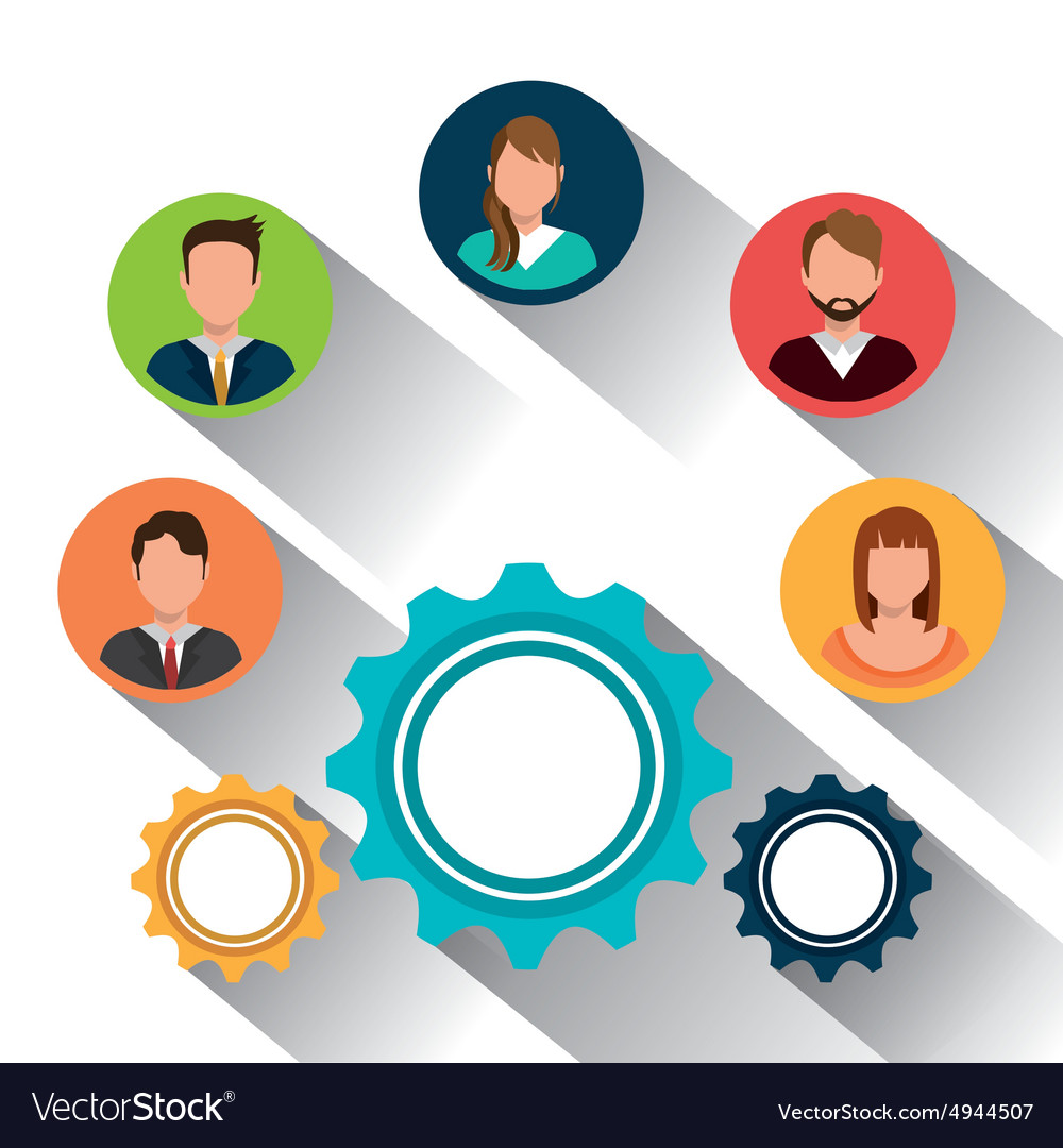 Teamwork design Royalty Free Vector Image - VectorStock